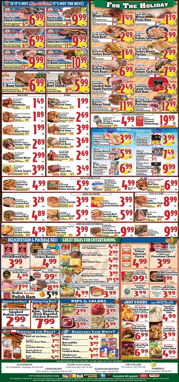 Butera Weekly Ad Nov 19 – Nov 27, 2025 (Thanksgiving Promotion Included)