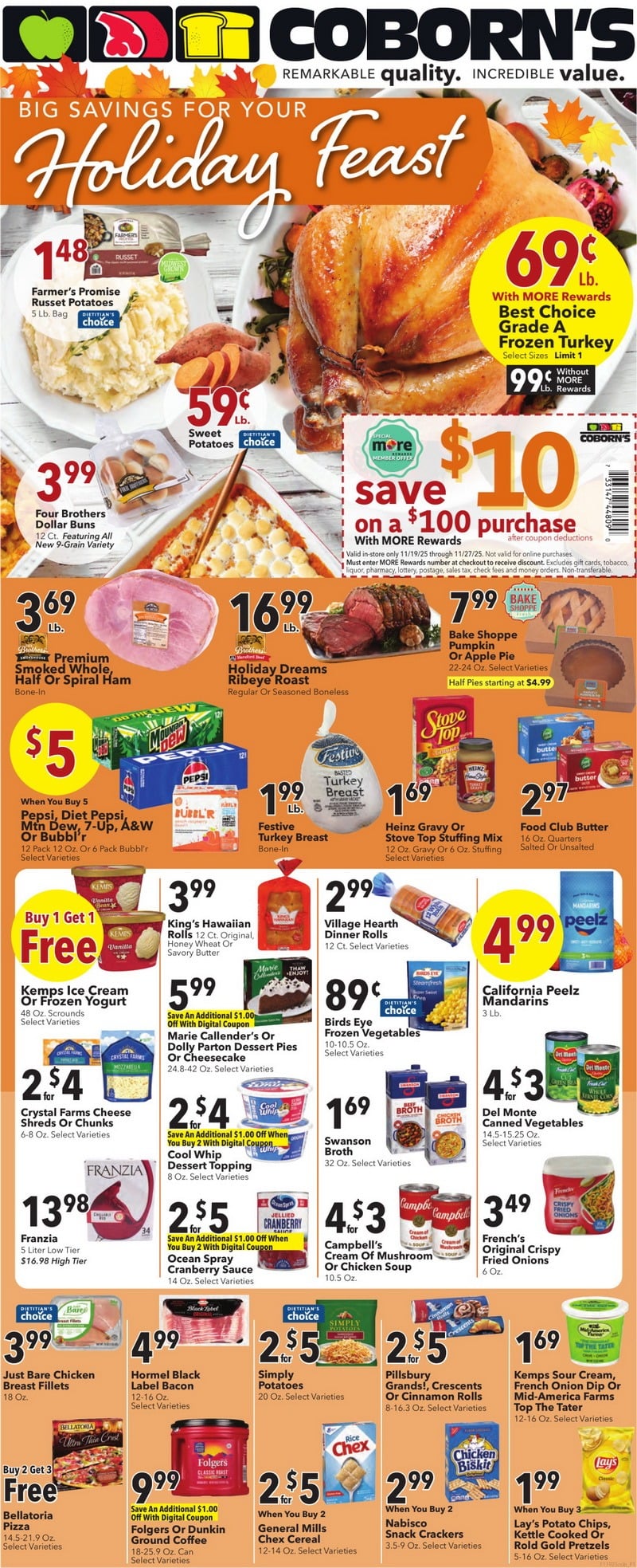 Coborn's Weekly Ad Nov 19 – Nov 27, 2025 (Thanksgiving Promotion Included)