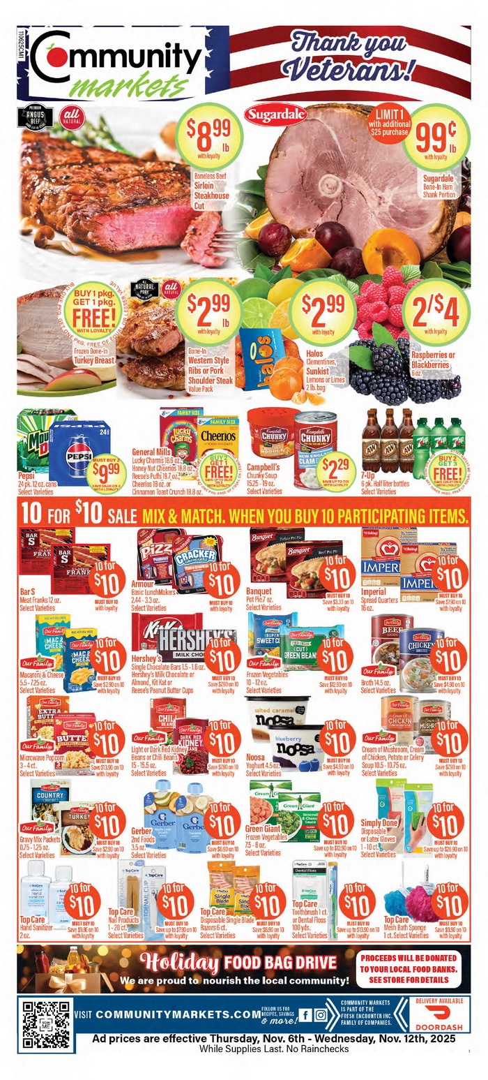 Community Markets Weekly Ad Nov 06 – Nov 12, 2025