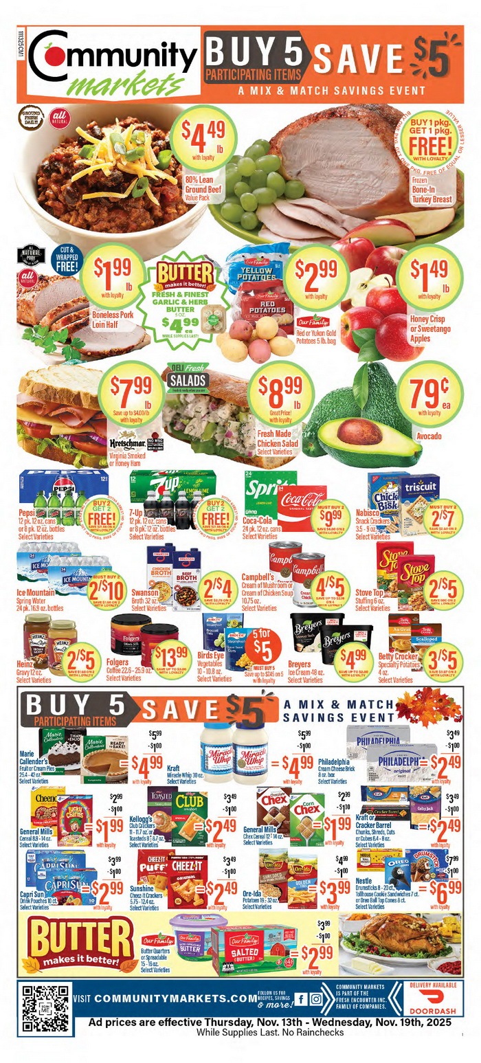 Community Markets Weekly Ad Nov 13 – Nov 19, 2025