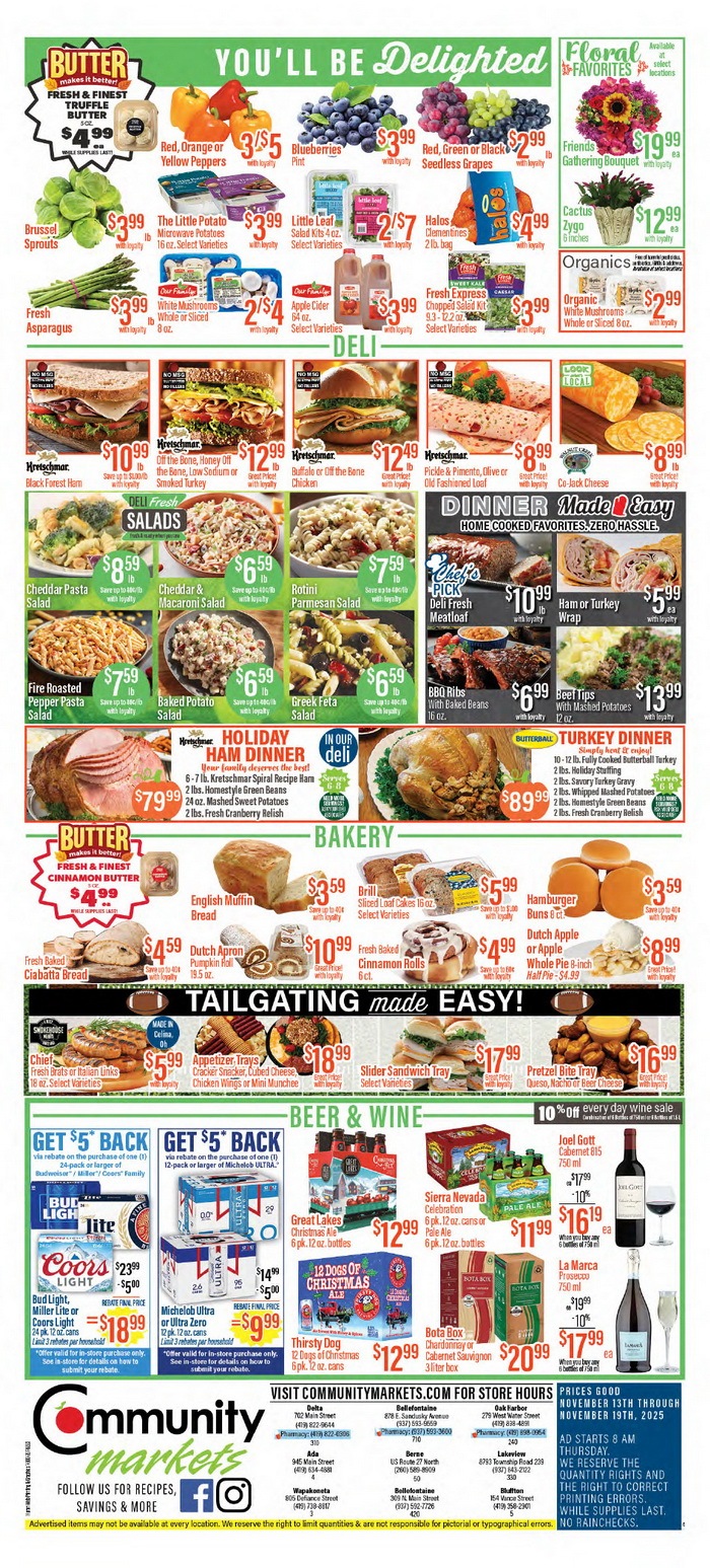 Community Markets Weekly Ad Nov 13 – Nov 19, 2025