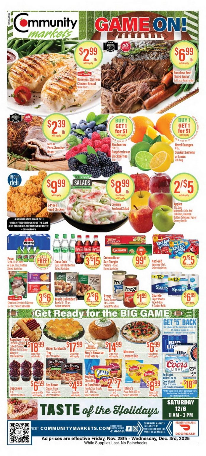 Community Markets Weekly Ad Nov 28 – Dec 03, 2025