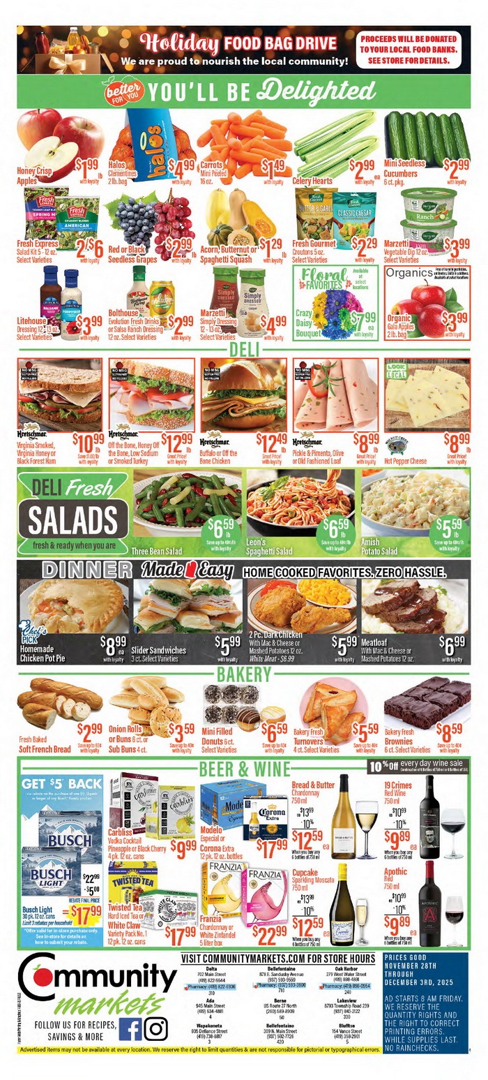 Community Markets Weekly Ad Nov 28 – Dec 03, 2025