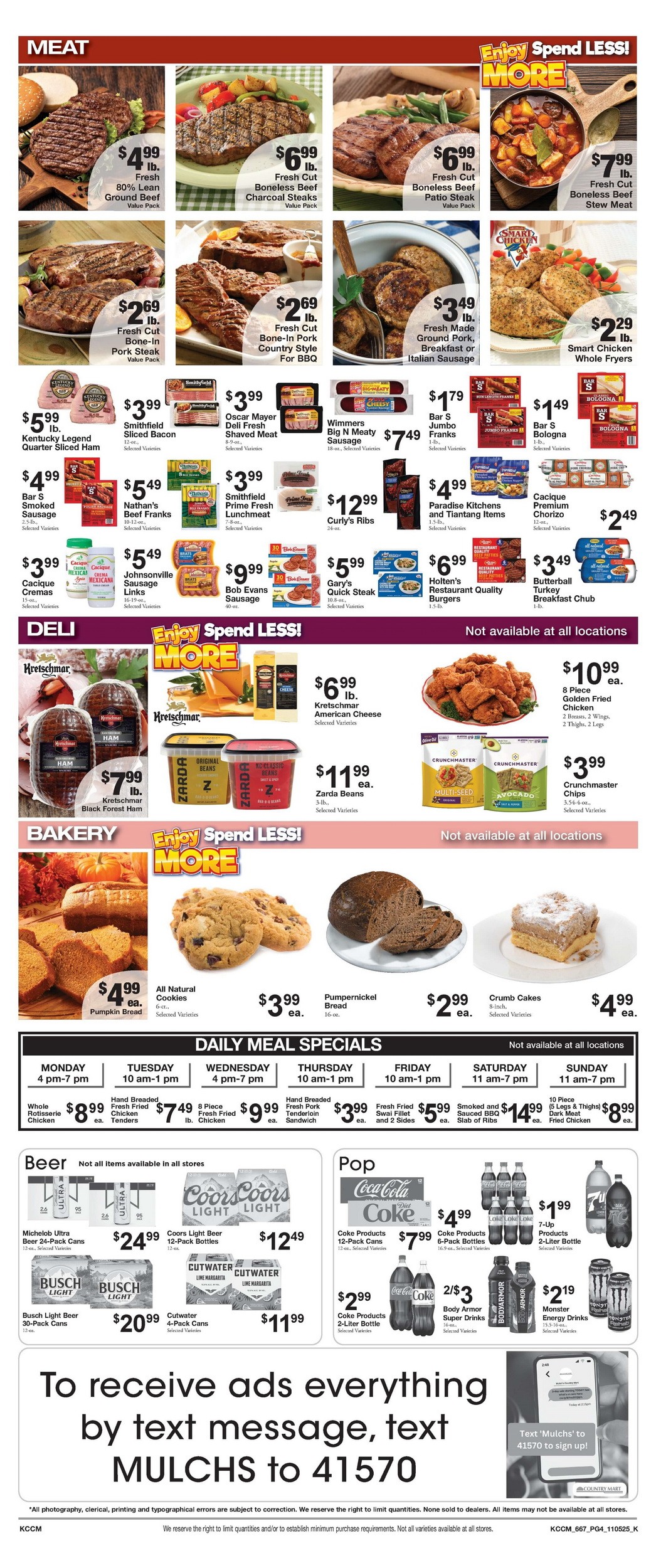 Country Mart Weekly Ad Nov 04 – Nov 10, 2025