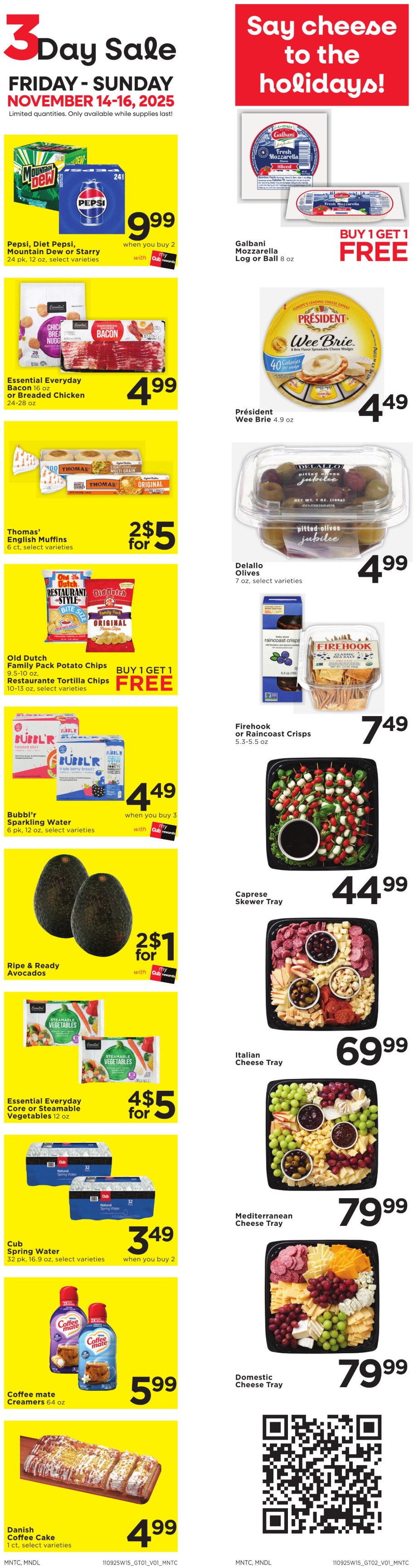Cub Foods Weekly Ad Nov 09 – Nov 15, 2025 (Thanksgiving Promotion Included)