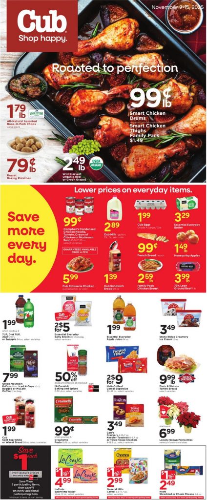 Cub Foods Weekly Ad Nov 09 – Nov 15, 2025 (Thanksgiving Promotion Included)
