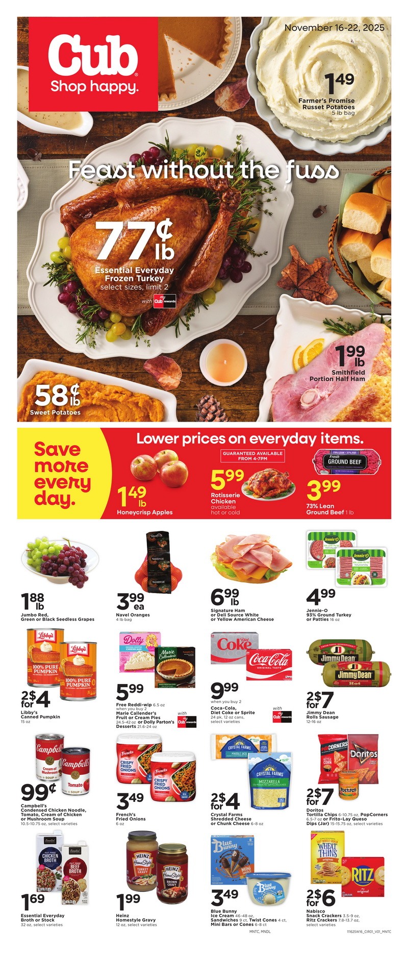 Cub Foods Weekly Ad Nov 16 – Nov 22, 2025
