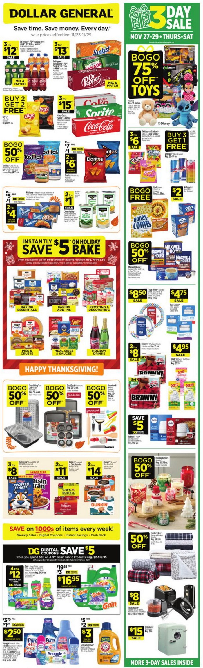 Dollar General Weekly Ad Nov 23 – Nov 29, 2025