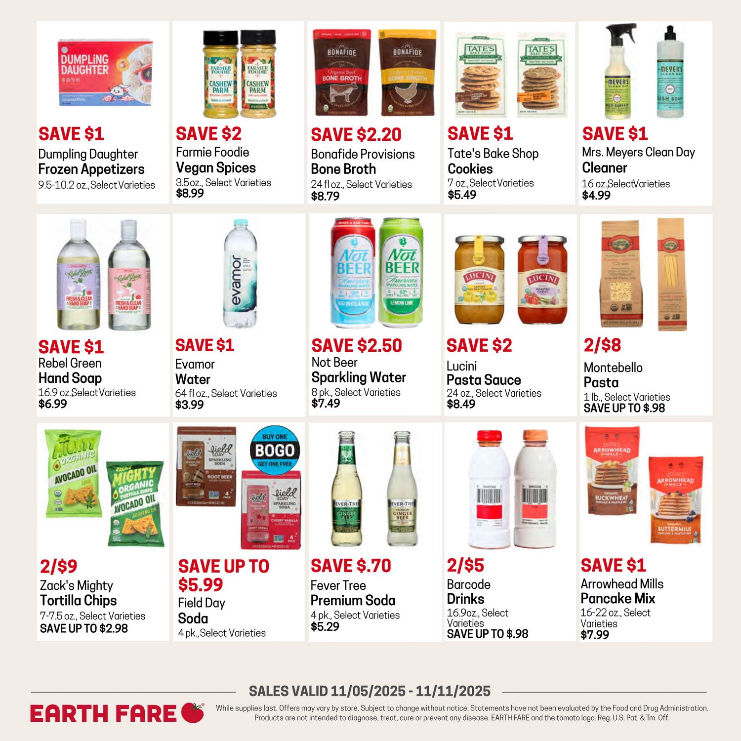 Earth Fare Weekly Ad Nov 05 – Nov 11, 2025