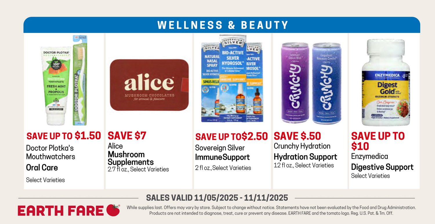 Earth Fare Weekly Ad Nov 05 – Nov 11, 2025