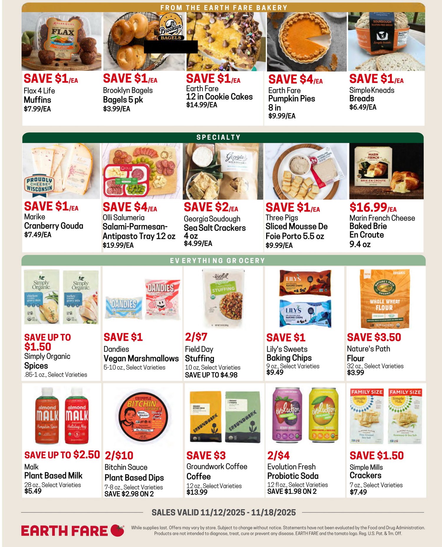Earth Fare Weekly Ad Nov 12 – Nov 18, 2025