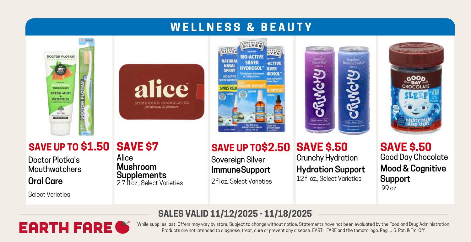 Earth Fare Weekly Ad Nov 12 – Nov 18, 2025
