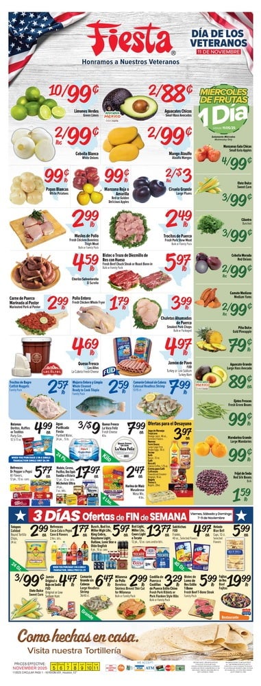 Fiesta Mart Weekly Ad Nov 05 – Nov 11, 2025