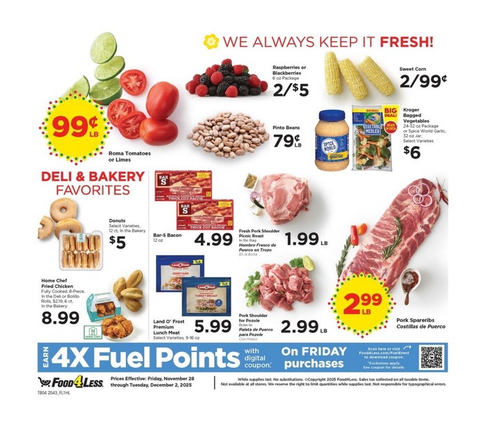 Food 4 Less Weekly Ad Nov 28 – Dec 02, 2025