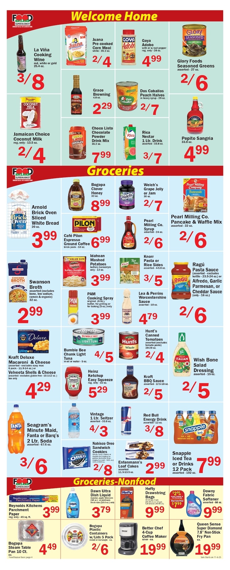 Food Bazaar Weekly Ad Nov 06 – Nov 12, 2025 (Thanksgiving Promotion ...