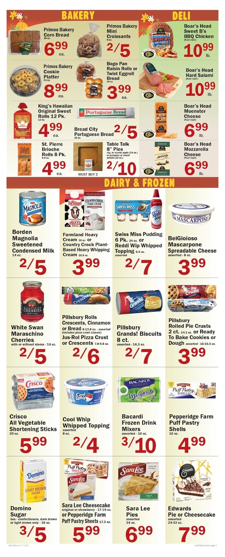 Food Bazaar Weekly Ad Nov 13 – Nov 19, 2025 (Thanksgiving Promotion ...