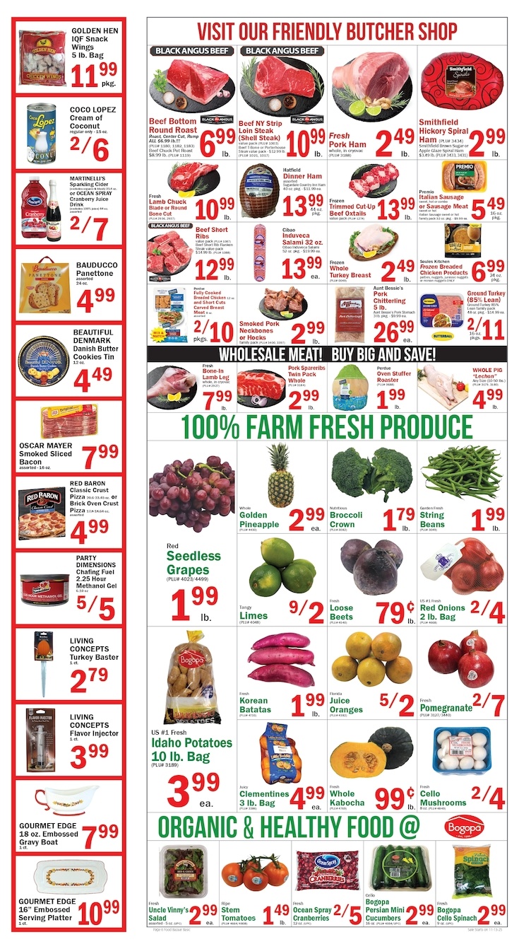 Food Bazaar Weekly Ad Nov 13 – Nov 19, 2025 (Thanksgiving Promotion ...