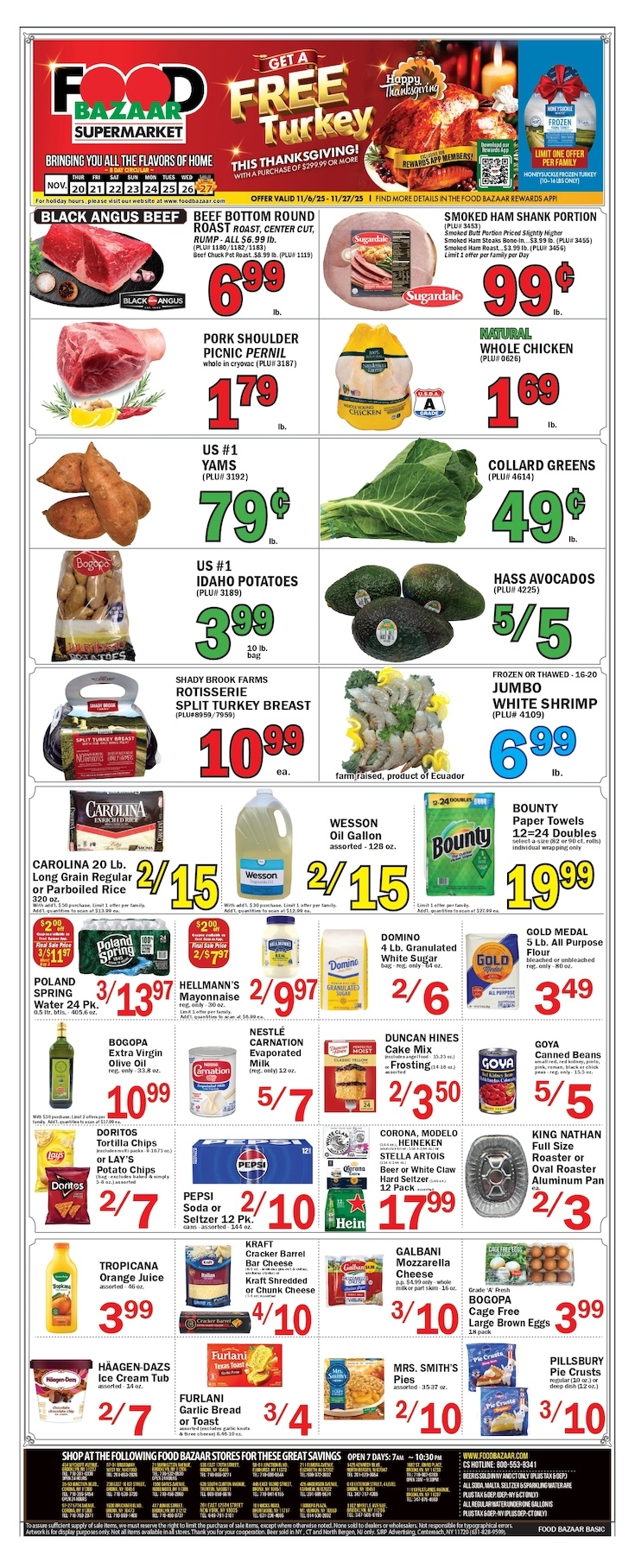 Food Bazaar Weekly Ad Nov 20 – Nov 27, 2025 (Thanksgiving Promotion ...