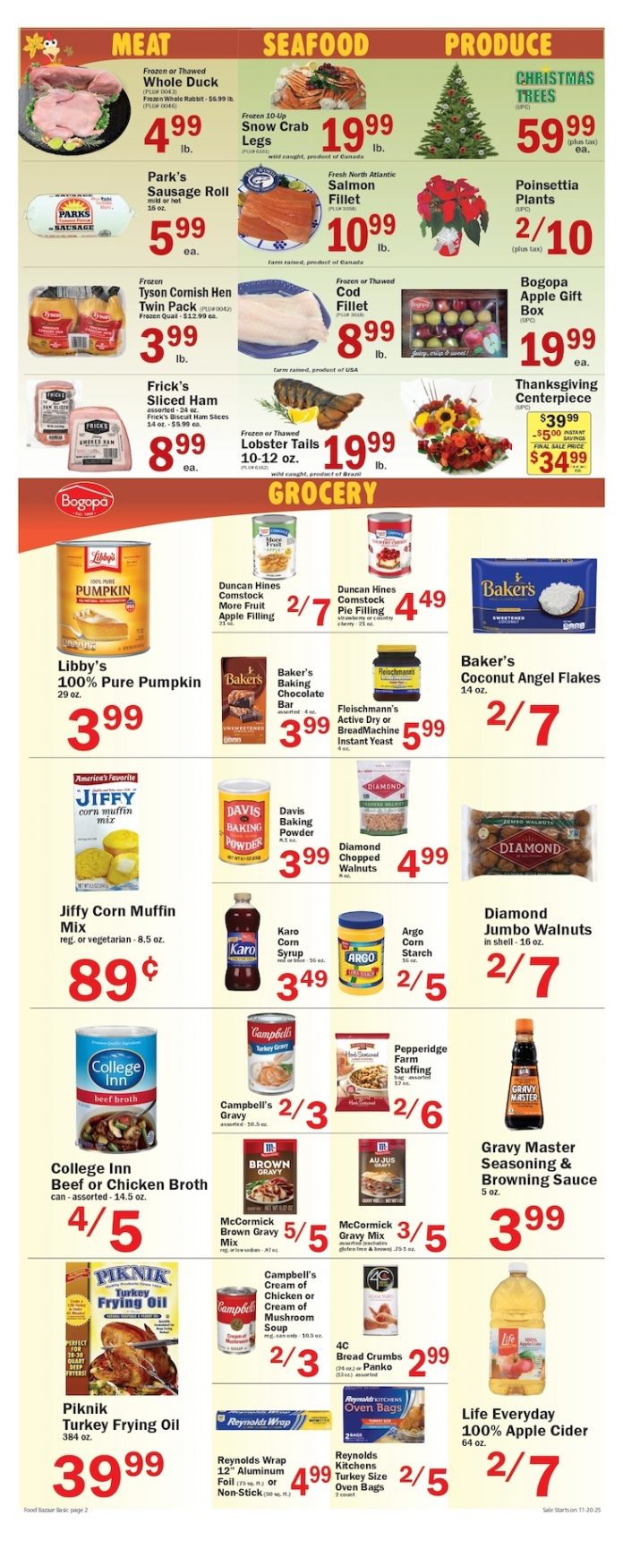 Food Bazaar Weekly Ad Nov 20 – Nov 27, 2025 (Thanksgiving Promotion ...