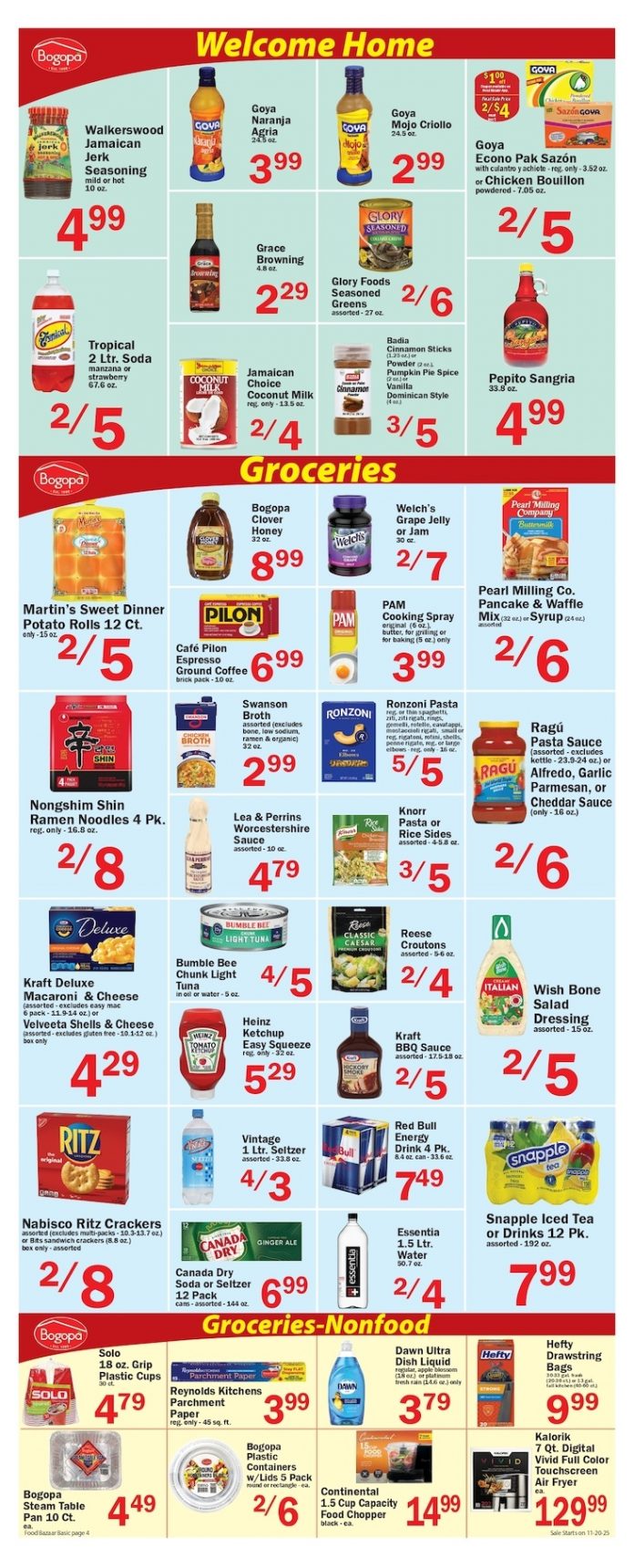 Food Bazaar Weekly Ad Nov 20 – Nov 27, 2025 (Thanksgiving Promotion ...