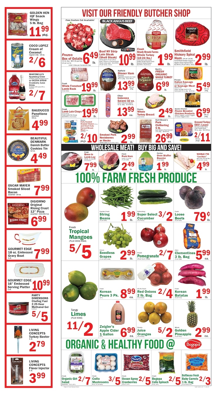 Food Bazaar Weekly Ad Nov 20 – Nov 27, 2025 (Thanksgiving Promotion ...