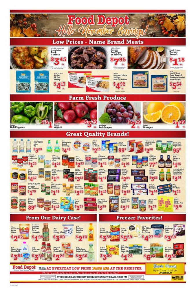 Food Depot Weekly Ad Nov 03 – Nov 09, 2025