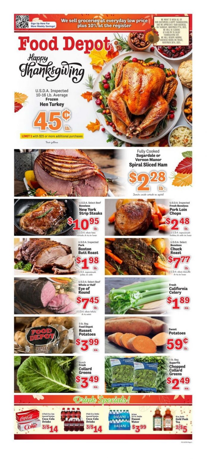 Food Depot Weekly Ad Nov 17 – Nov 30, 2025 (Thanksgiving Promotion ...