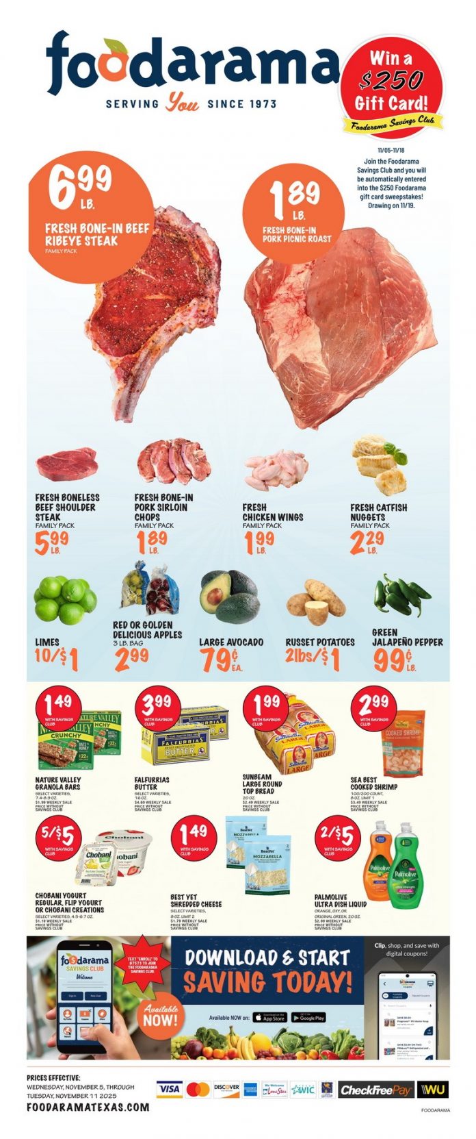 Foodarama Weekly Ad Nov 05 – Nov 11, 2025