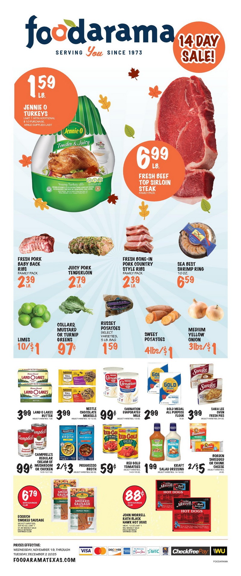 Foodarama Weekly Ad Nov 19 – Dec 02, 2025