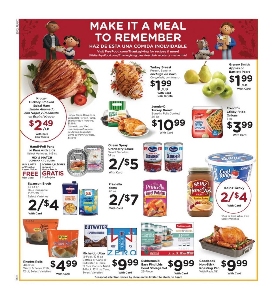 Fry's Food Weekly Ad Nov 19 – Nov 27, 2025 (Thanksgiving Promotion ...
