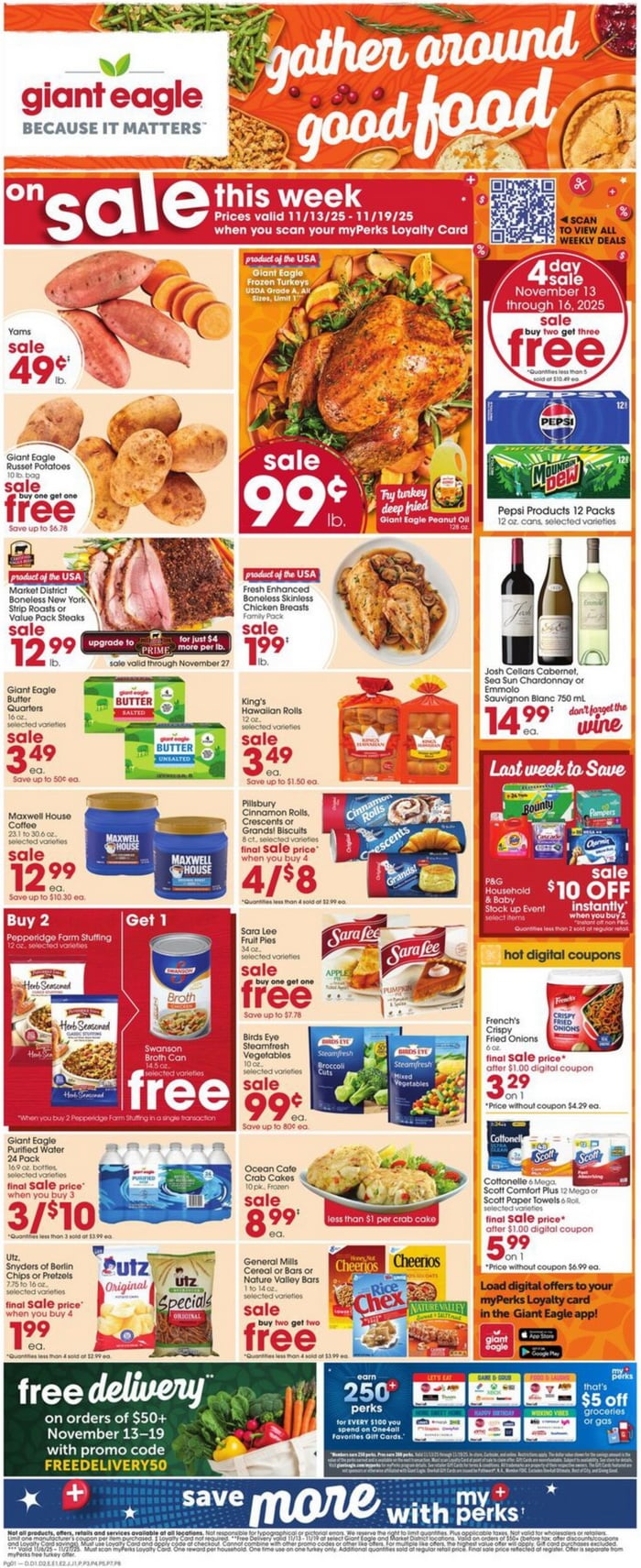 Giant Eagle Weekly Ad Nov 13 – Nov 19, 2025