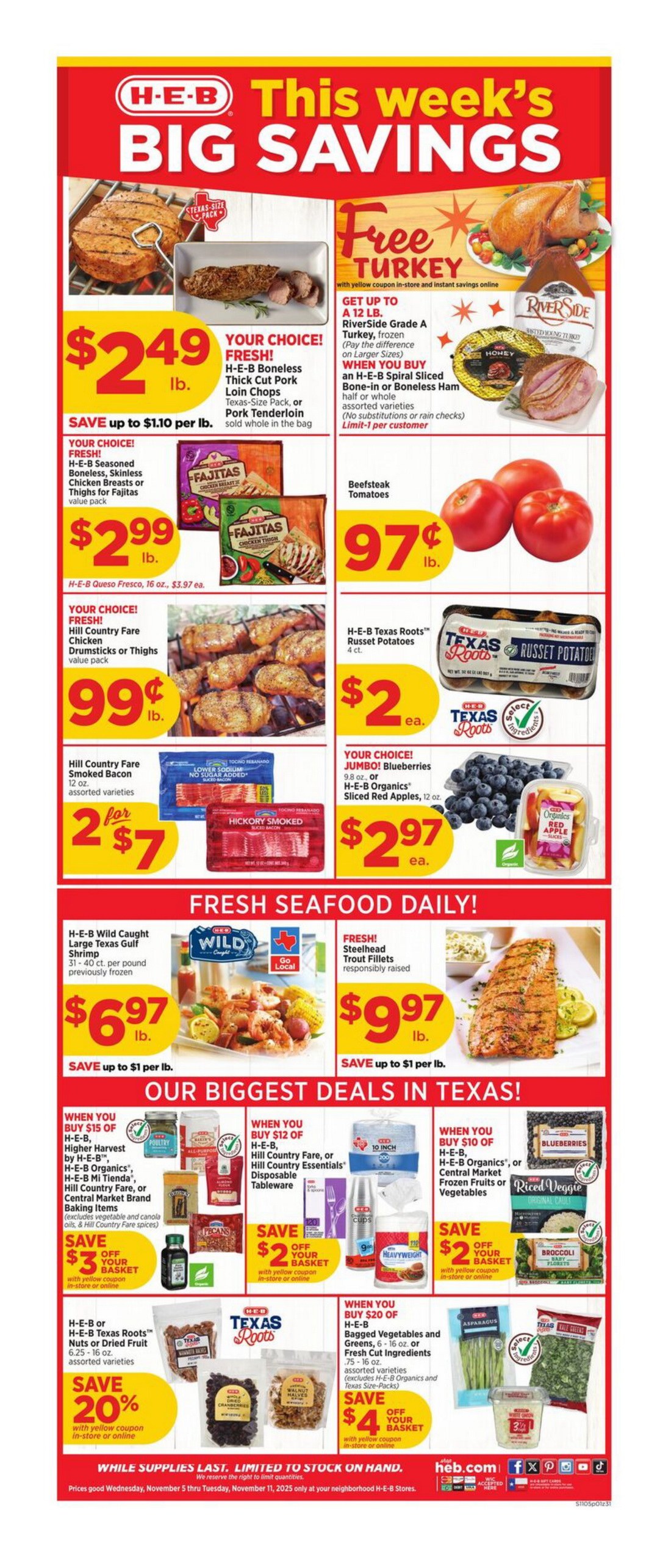 HEB Weekly Ad Nov 05 – Nov 11, 2025