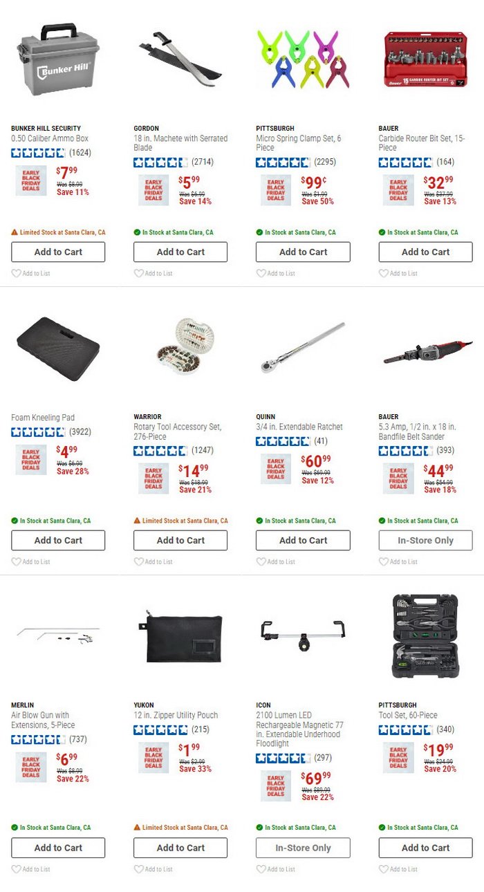 Harbor Freight Early Black Friday Deals Nov 03 – Nov 26, 2025