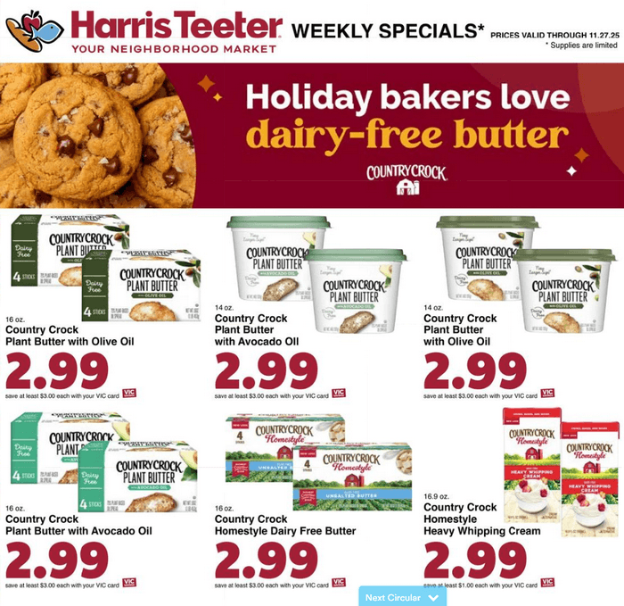 Harris Teeter Weekly Ad Nov 19 – Nov 27, 2025