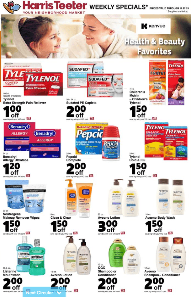 Harris Teeter Weekly Ad Nov 19 – Nov 27, 2025