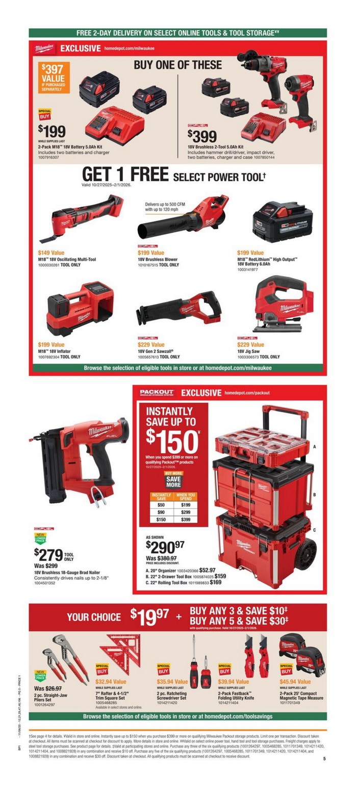 Home Depot Black Friday Deals Nov 06 – Nov 26, 2025