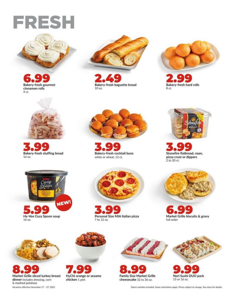 Hy-Vee Weekly Ad Nov 17 – Nov 27, 2025 (Thanksgiving Promotion Included)