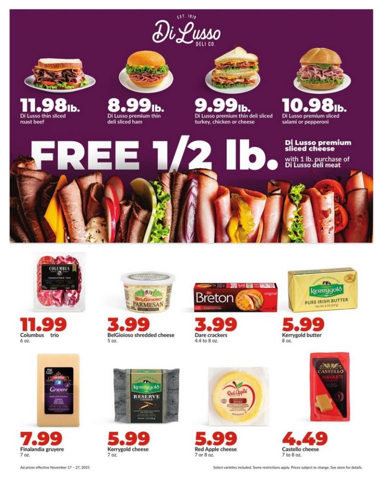 Hy-Vee Weekly Ad Nov 17 – Nov 27, 2025 (Thanksgiving Promotion Included)