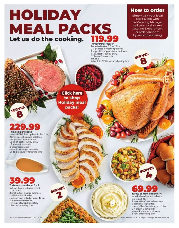 Hy-Vee Weekly Ad Nov 17 – Nov 27, 2025 (Thanksgiving Promotion Included)