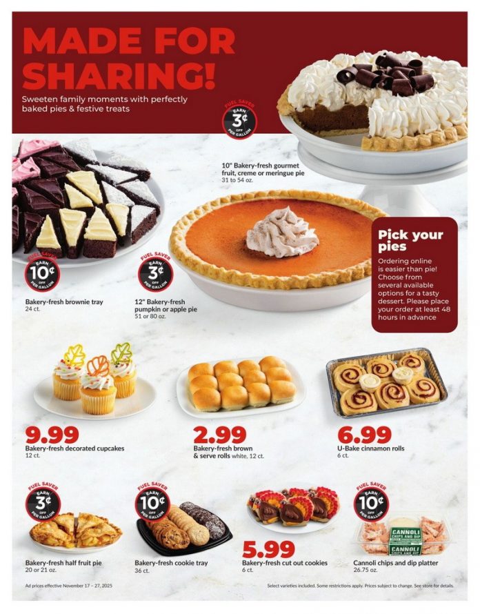 Hy-Vee Weekly Ad Nov 17 – Nov 27, 2025 (Thanksgiving Promotion Included)