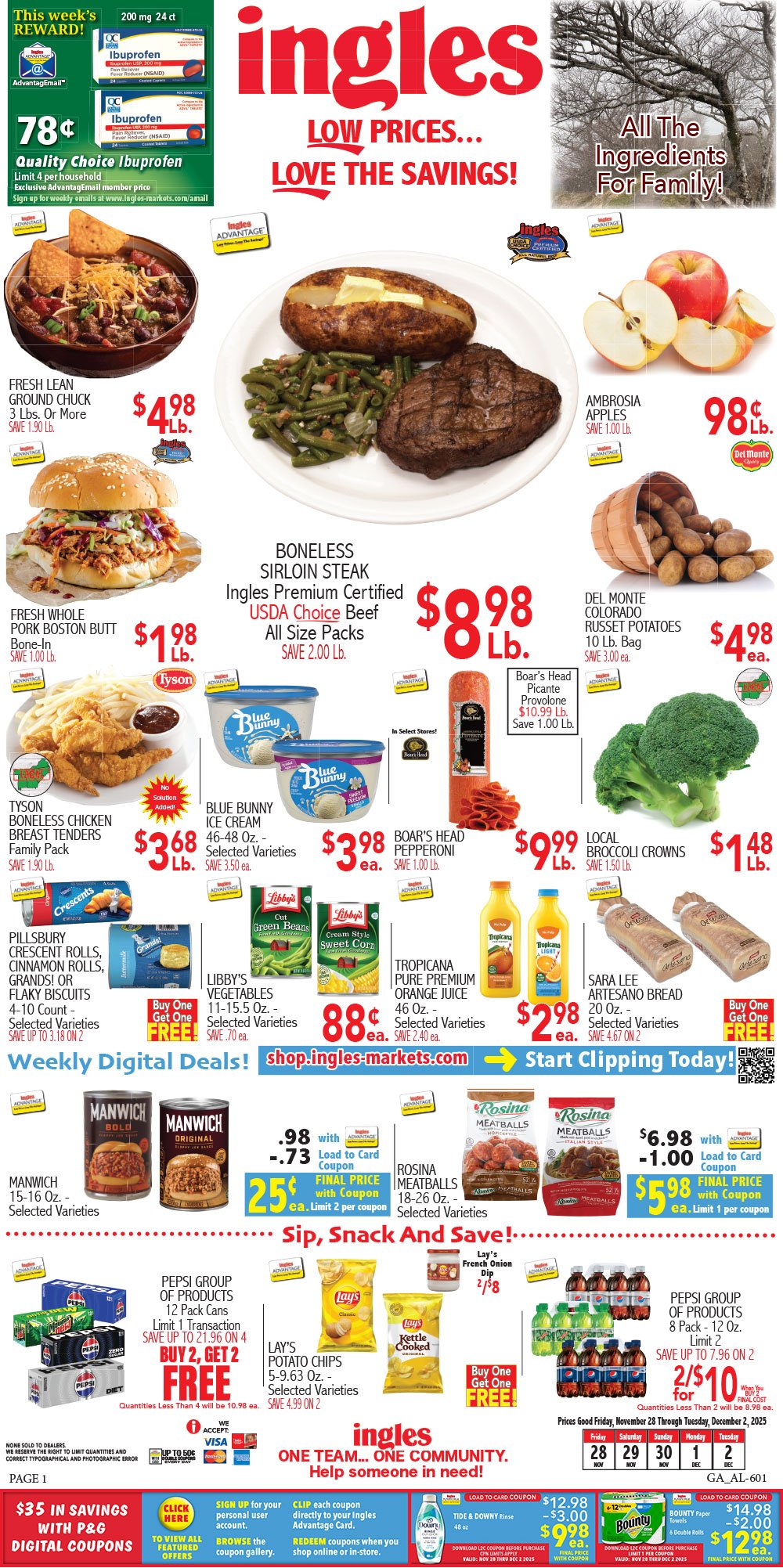 Ingles Weekly Ad Nov 28 – Dec 02, 2025 (Black Friday Promotion Included)