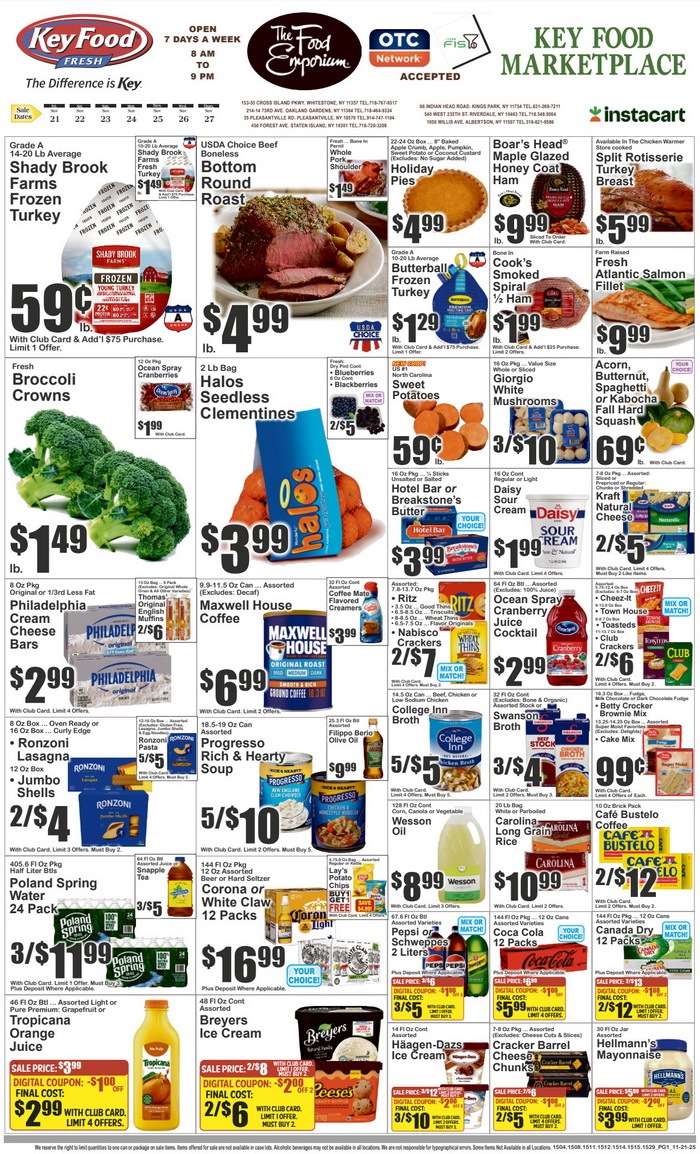 Key Food Weekly Ad Nov 21 – Nov 27, 2025