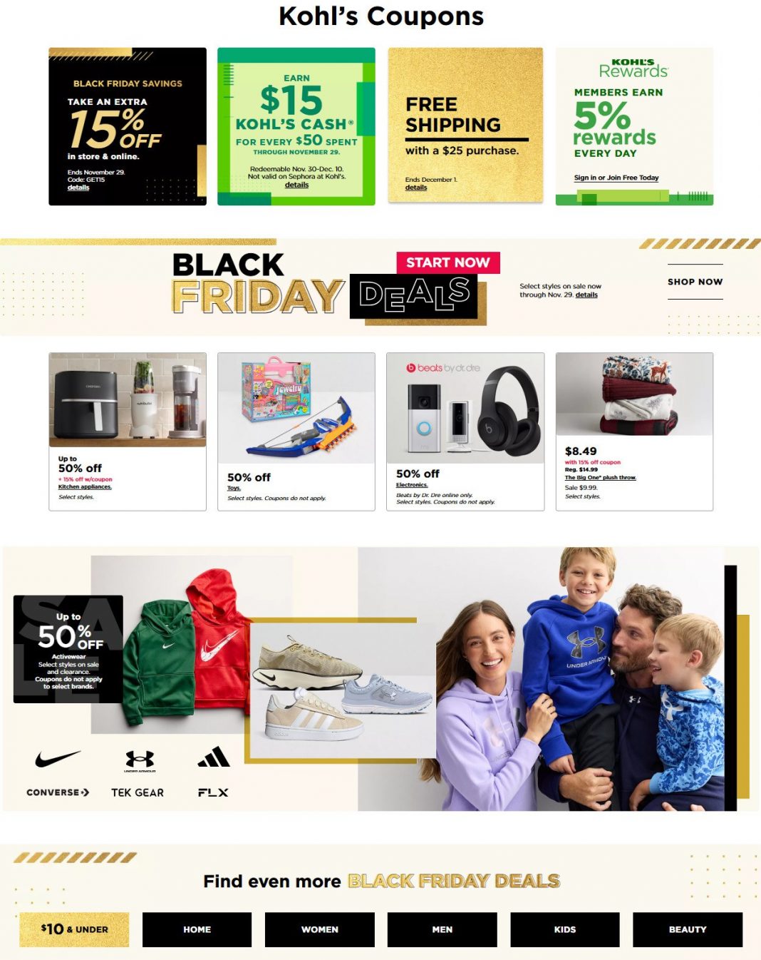 Kohl's Coupon Ad Until Nov 29, 2025 (Black Friday Promotion Included)