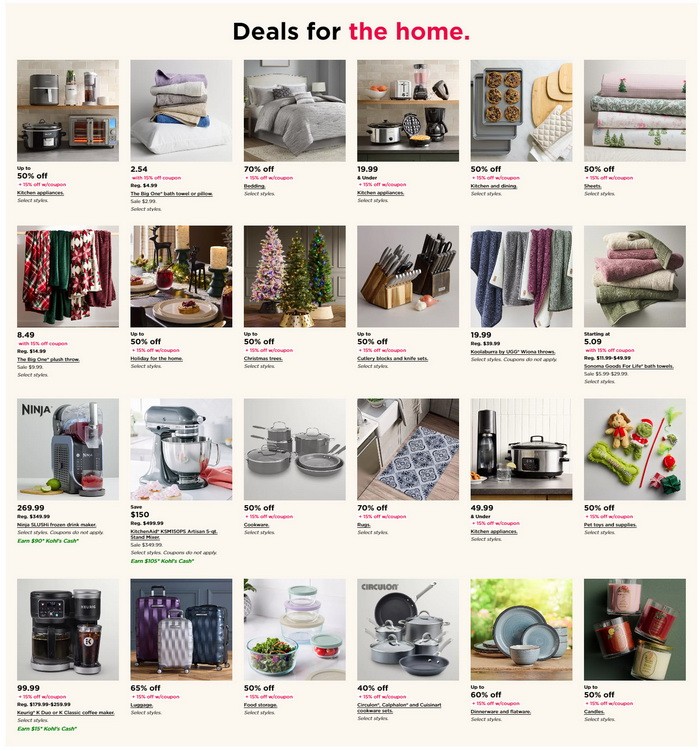 Kohl's Black Friday Deals Nov 23 – Nov 29, 2025