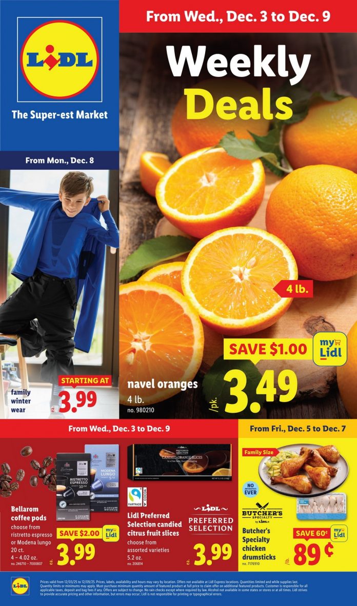 Lidl Weekly Ad Dec 03 – Dec 09, 2025