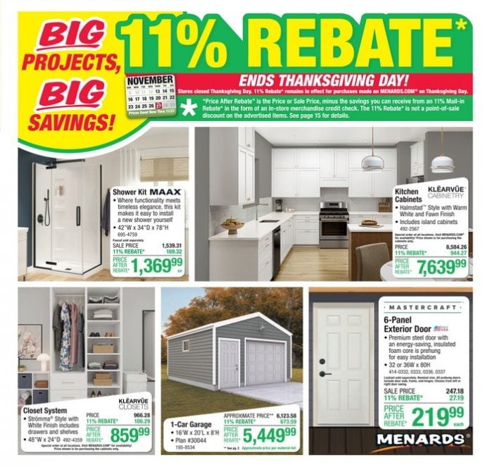 Menards Weekly Ad Nov 13 – Nov 27, 2025