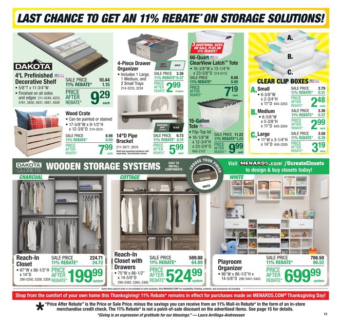 Menards Weekly Ad Nov 13 – Nov 27, 2025