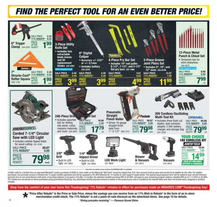 Menards Weekly Ad Nov 13 – Nov 27, 2025