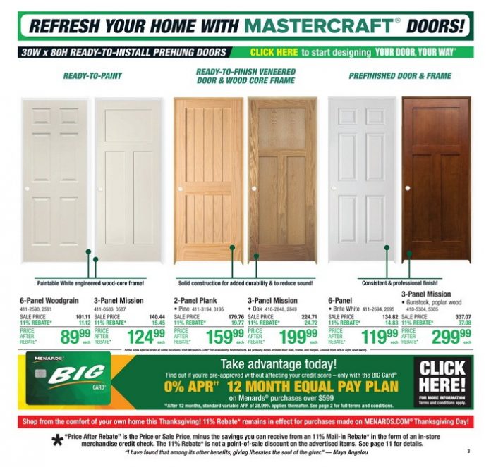 Menards Weekly Ad Nov 20 – Nov 27, 2025