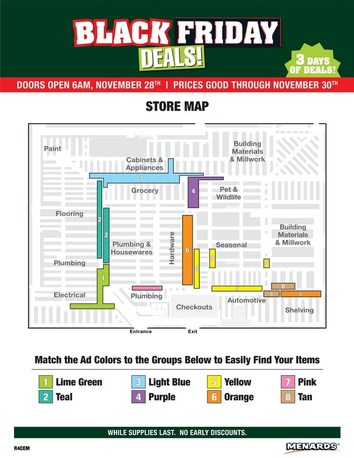 Menards Black Friday Ad Nov 28 – Nov 30, 2025